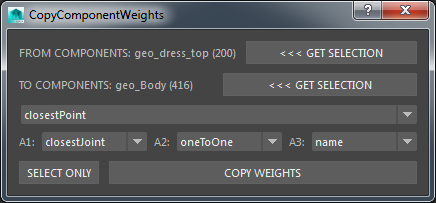 GitHub - chrisevans3d/CopyComponentWeights: Tool to help copy weights between two component ...