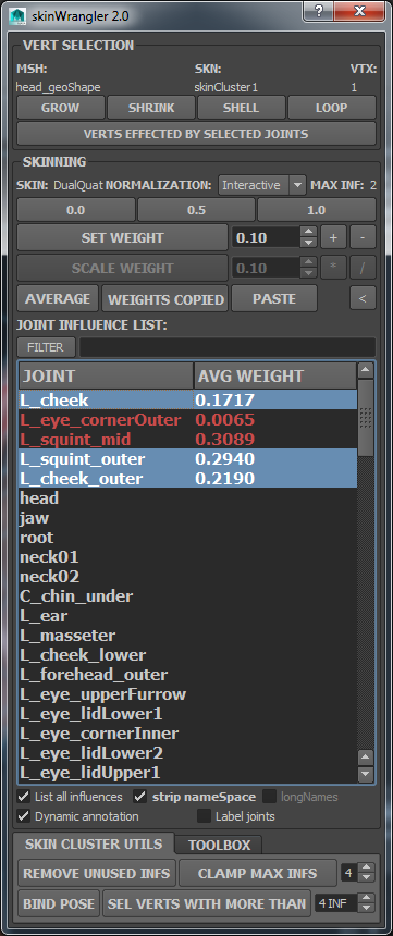 GitHub - chrisevans3d/skinWrangler: SkinWrangler - A skinning tool for Autodesk Maya